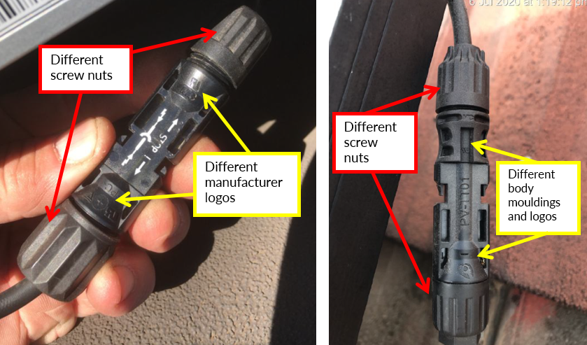 Electrical safety - Identifying mismatched d.c. connectors in solar PV ...