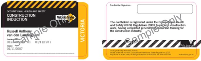 Mutual recognition of general construction induction training cards ...