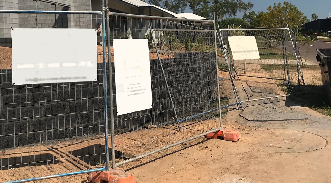 Securing residential construction sites from unauthorised access | NT ...